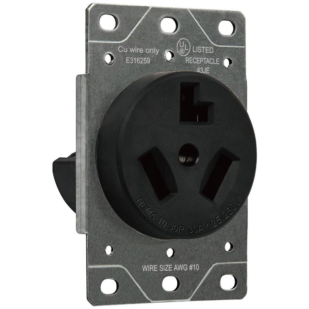 Sintron Heavy Duty Series - NEMA 10-30R Receptacle Outlet, For Clothes ...
